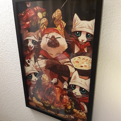 Meowscular Chef 11x17 Print Monster Hunter World Palico Fan Art - Etsy