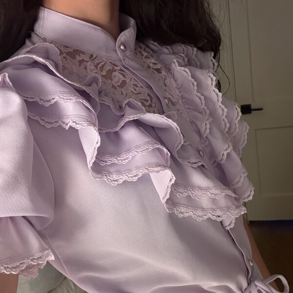 Vintage Pale Coral Pink Miss Elaine Dbl Chiffon Negligee Nightgown S-M ...