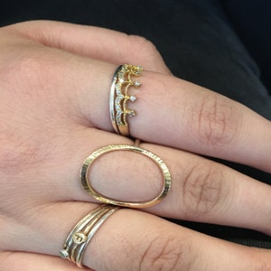 Forged Ring Gold Filled Ring - Etsy