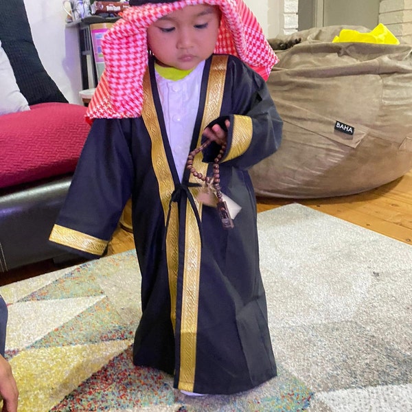 1-5 Years Old Kurta Boys Sets, Turkish Abaya Boys, Muslim Boys Abaya ...