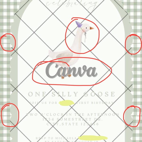 One Silly Goose Editable Invite, Silly Goose Birthday, Beige Mom One ...