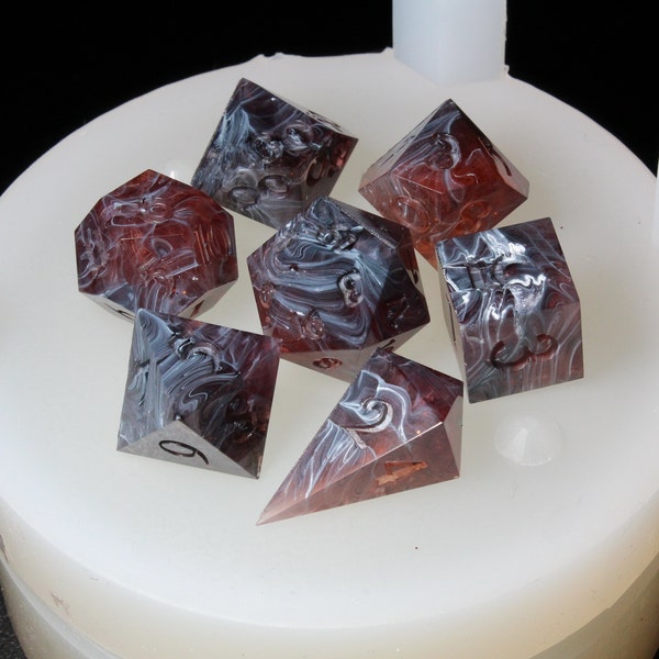 Dnd Dice Mold Set With Blanks/geode Mold- Various D6 and D4 Shapes ...