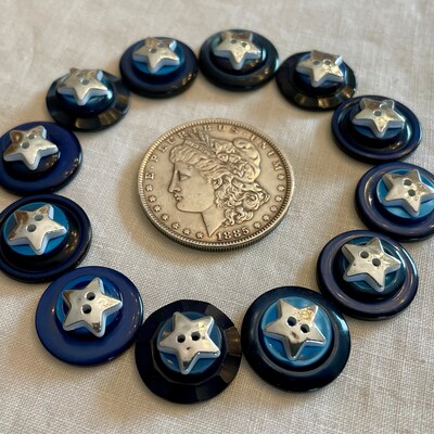 10 Silver Flower Metal Shank Buttons 15mm Silver Coat Jacket Buttons ...