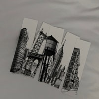 Set of 5 Bookmarks New York City Buildings - Etsy Canada