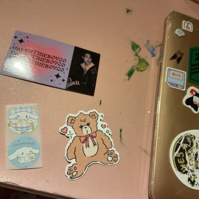 Coquette Vinyl Stickers Teddy Bear, Cherry Hearts, Bunny, Rabbit - Etsy