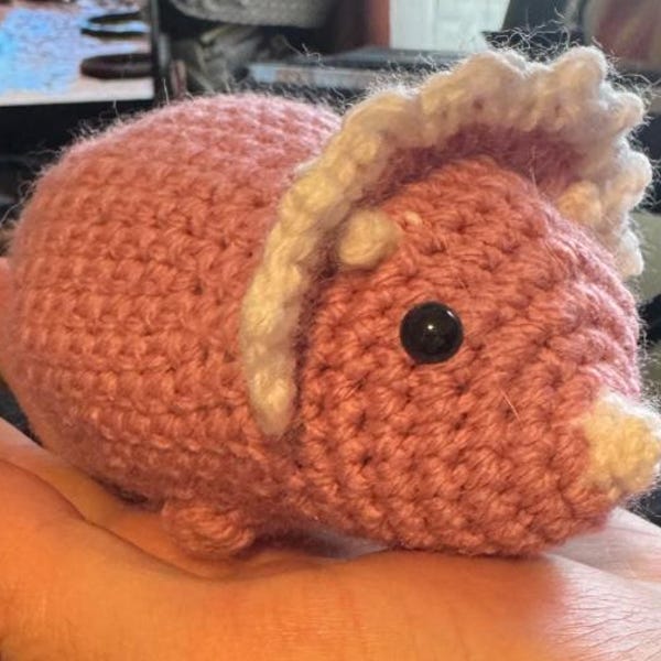 Triceratops Dinosaur No Sew Crochet Pattern, Dinosaur Jurassic World No ...