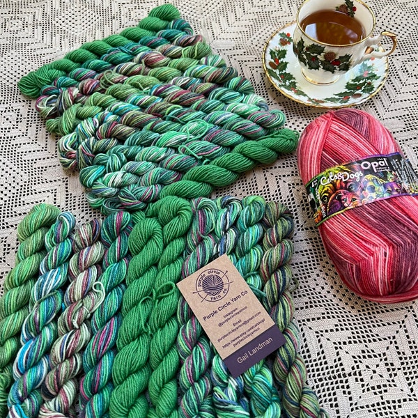 Opal Sock Yarn Gift Box 24 X 5g 120g Mini Skein Set Scrappy Yarn Set ...