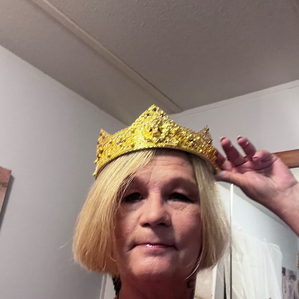 SNAKE Big King Crown, Male Crown, Men's Crown, Crowns and Tiaras, Gold ...