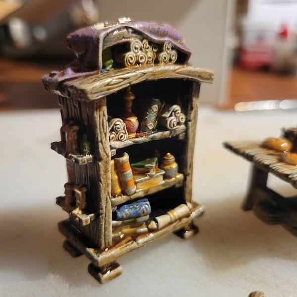 Bookshelf/library/desk/stool - Tabletop Terrain | Scatter Terrain ...