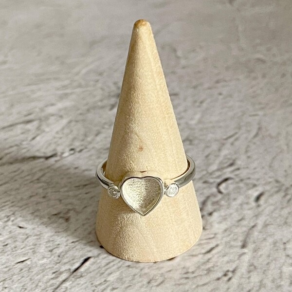 925 Sterling Silver Round Bezel Setting Pendant, Zircon Setting Circle ...