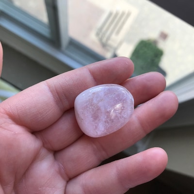 Morganite Crystal Tumbled Stone Polished Gemstone / Trauma Healing Love ...