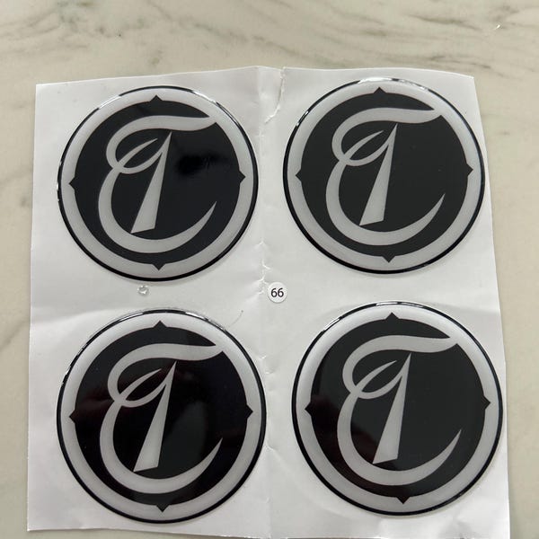 Set of 4 Custom Wheel Center Cap Decals Custom Car Rim Logo Stickers ...