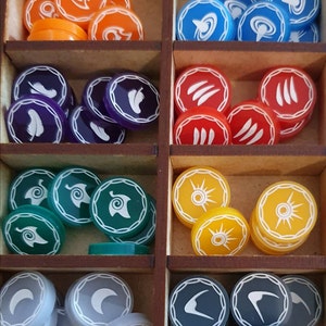 Spirit Island Elements Acrylic Token Set – 64 Pcs - Etsy