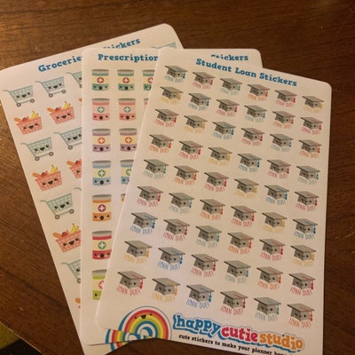 49 Cute Prescription/medicine/pills/reminder Planner Stickers - Etsy