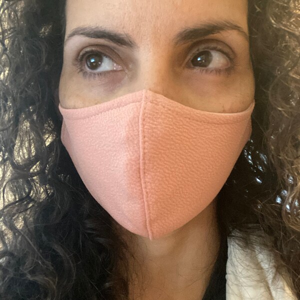 Blush Ivory Pink and Rosey Facemask - Reusable, Washable, Handmade ...