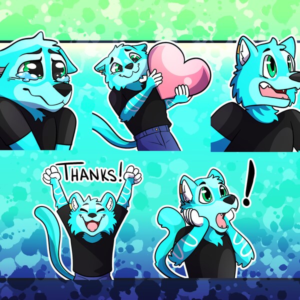 Twitch Emotes - Custom Furry Emotes for Discord / Twitch, Made-to-order ...