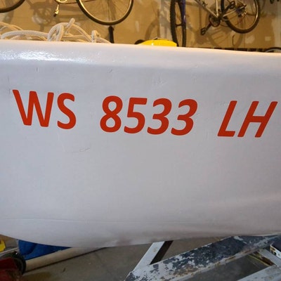 Set of 2 Watercraft Registration Numbers 3 INCH Lettering Vinyl Boat ...