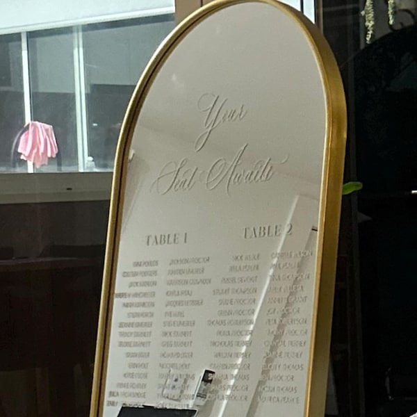 Custom Mirror Decal, Wedding Welcome Mirror Sticker, Mirror Self ...