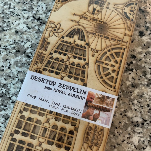 Desktop Zeppelin Model Kit: 1929 Dirigible Airship, Steampunk Aviation ...