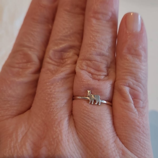 925 Silver Donkey Ring - Etsy