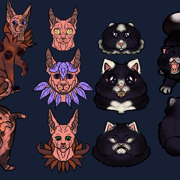 Hyena Ref Sheet Base - Etsy