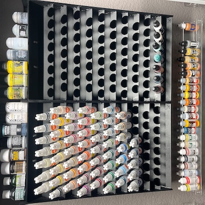 Wall Mounted Hobby Paint Storage Rack Vertical - Etsy