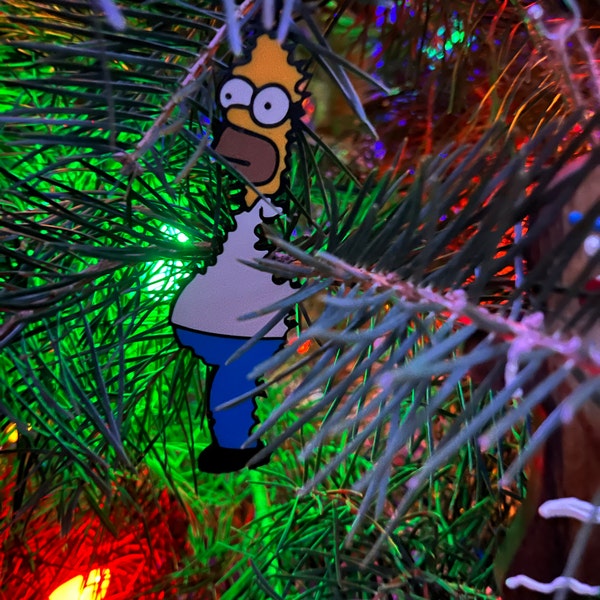 Homer Simpson Hanging Christmas Tree Decoration - the Simpsons Bush ...