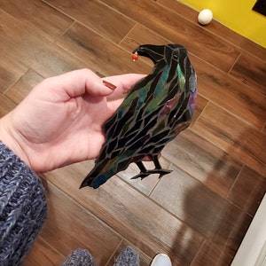 Studious Raven Glass Mosaic - Etsy