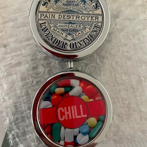 French Color Wheel Pill Box-custom Initial Pill Case-vintage | Etsy