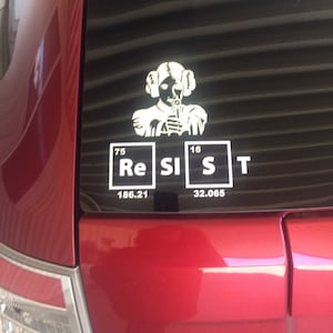 Resist Decal, Resist Car Decal, Resist Sticker, Science Decal, Resist ...