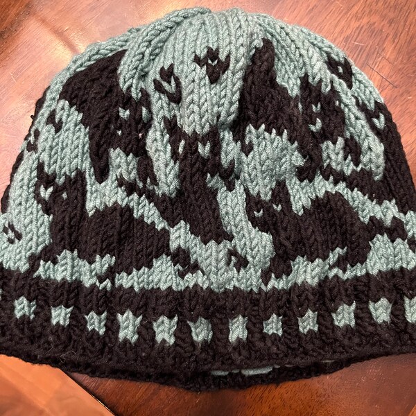 Katrina, Trio of Cats, Beanie, Knitting Pattern, Toque, Hat, Women's ...