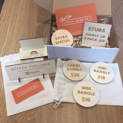 Wooden Price Boards Market Stall Price Signs Freestanding Price Boards ...