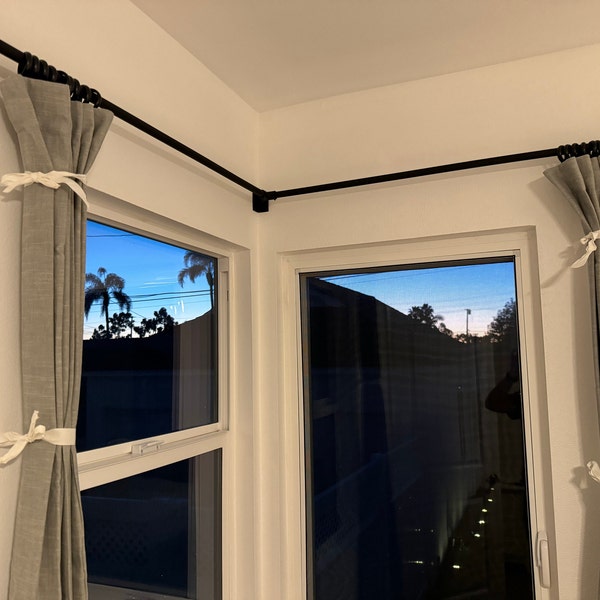 Corner Bracket ONLY for Single Rod , Iron Rod or Wood Pole Corner ...