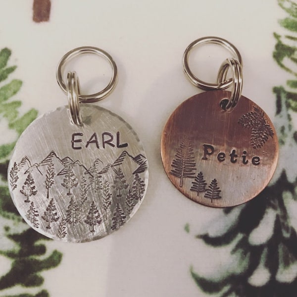 Custom ID Dog Tag, the Bindey, Hand Stamped Dog Tag, Tag for Dog, Tag ...