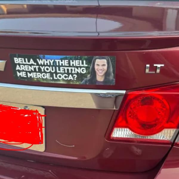 Funny Twilight Bumper Sticker, Unhinged Bumper Sticker, Funny Bumper ...