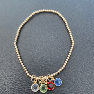 5 Bracelet Stack Stackable Gold Bracelets Personalized | Etsy