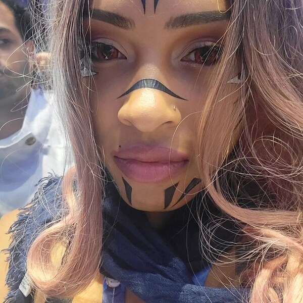 Inumaki Toge Temporary Face Tattoos, 2 Sets, 4 Tattoos - Etsy