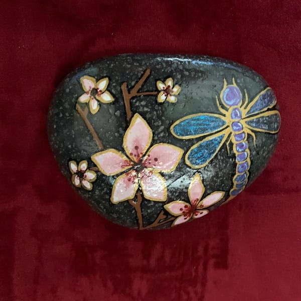 Artisan Hand Painted Handmade Stone Rock | Faith Rock Painting Art 3.7 ...
