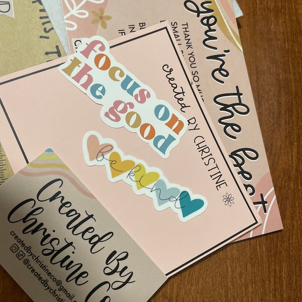 Focus on the Good Sticker | Positive Thinking, Positivity Sticker ...