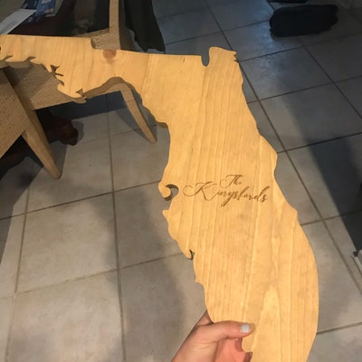 Florida Rustic Wood State, Wooden Florida State, Rustic Florida ...