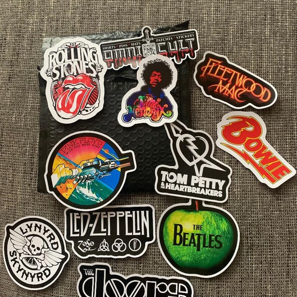 Alternative Punk Rock Band Sticker Pack 10 Stickers Vinyl Decals Grunge ...
