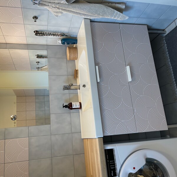 Boho Lines Beige Tile Decals - Self-adhesive Wall & Floor Tile Stickers ...