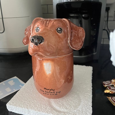 Elk Tea Coffee Container, Pottery Bowl With Lid, Ceramic Moose Jar ...