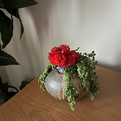 Peony Bombshell in Two Tone Pink 7 Inches Silk Flowers, Artificial ...