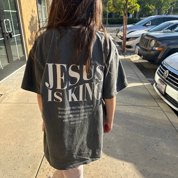 Jesus is King Shirt Jesus is King Tshirt Christian Merch Bible Verse ...