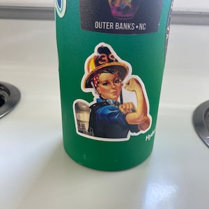 Fuzzy Alien Firefighter Sticker - Etsy