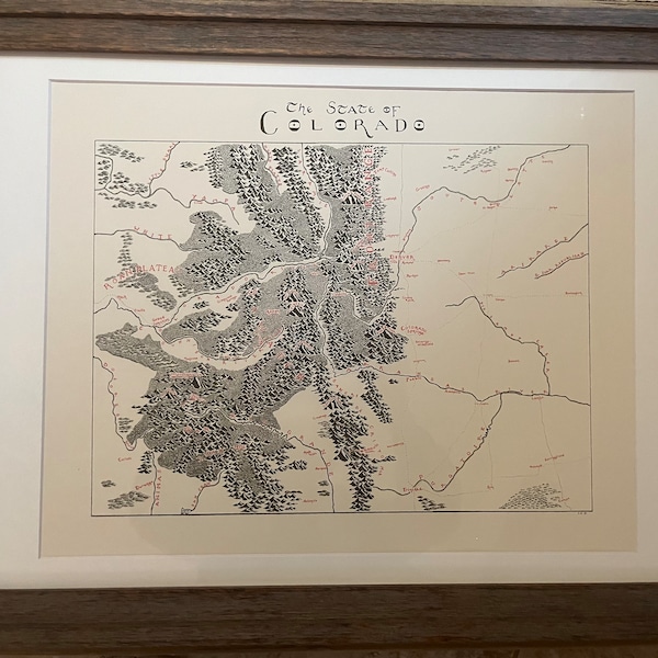 Ohio Map Hand Drawn Fantasy Map for Home Decor - Etsy