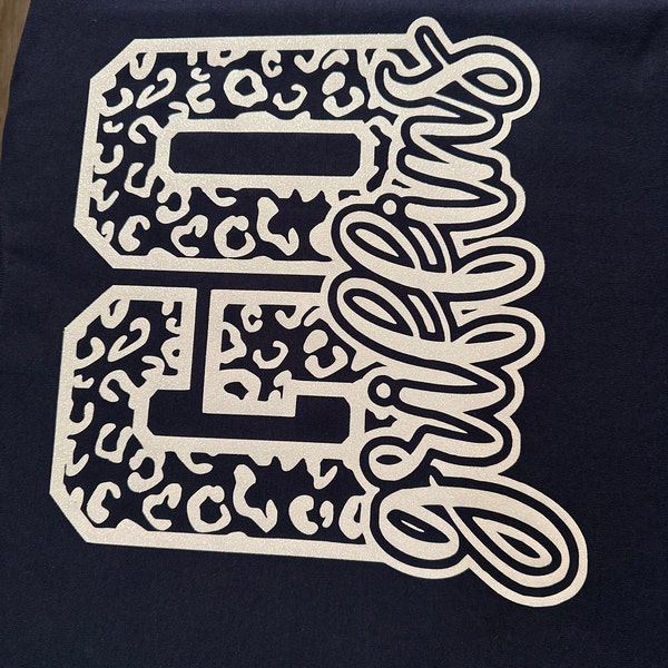 Leopard Print Athletic Alphabet and Numbers for Silhouette, UPDATED ...