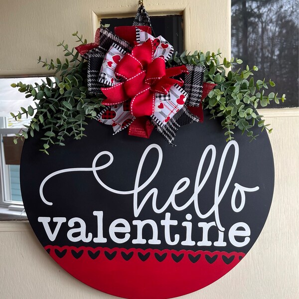 Valentine Front Door Decor Front Door Decor Valentine Wreath Door ...