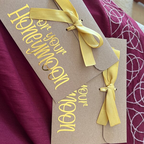 Wedding Gift Envelope - Honeymoon Fund Envelope - Wedding Money ...